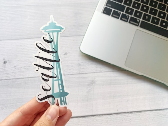 Seattle Space Needle Vinyl Sticker Sticker Decal for Laptop | Etsy