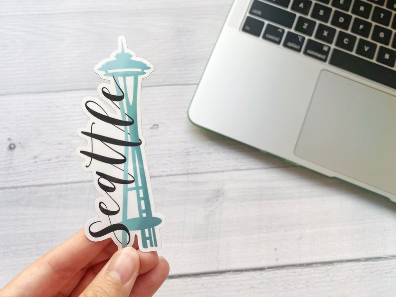 Seattle Space Needle Vinyl Sticker Sticker Decal for Laptop | Etsy