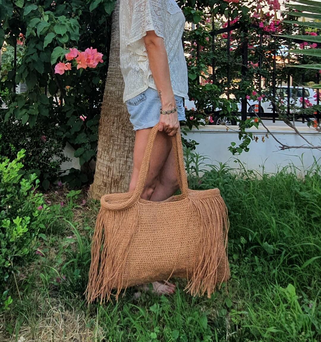 Große gehäkelte Strandtasche aus Bast,Hut,Bast Tasche - Etsy Österreich