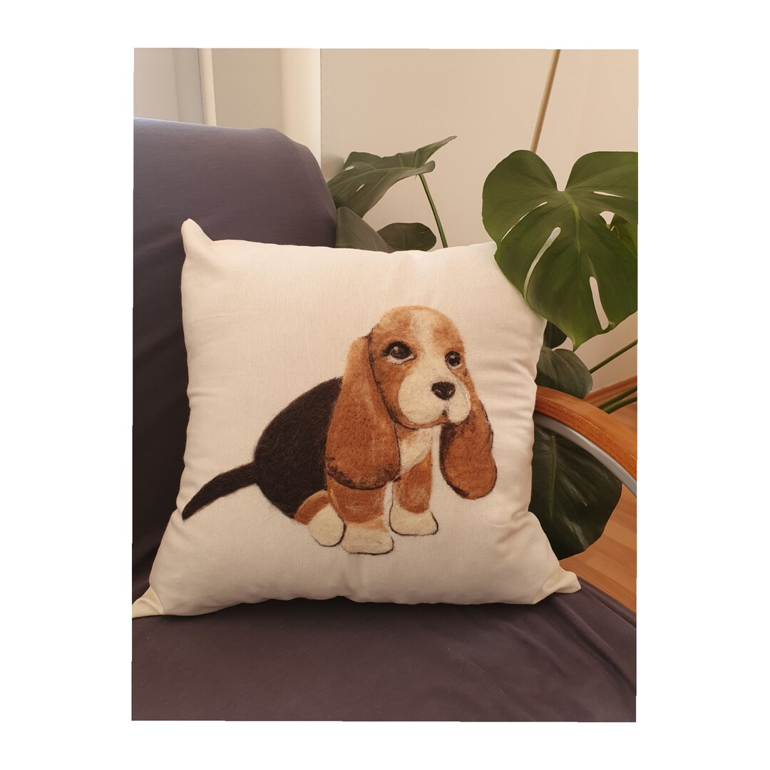 READY TO SHIP Beagle Dog Pattern Pillow Cover,cotton Pillow Cover ...