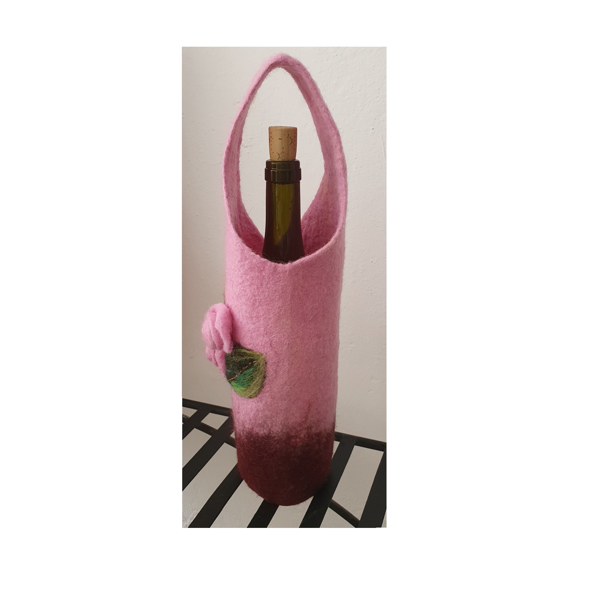 Felted Wine Coverwine Cover Thermosbottle Coverchristmas - Etsy