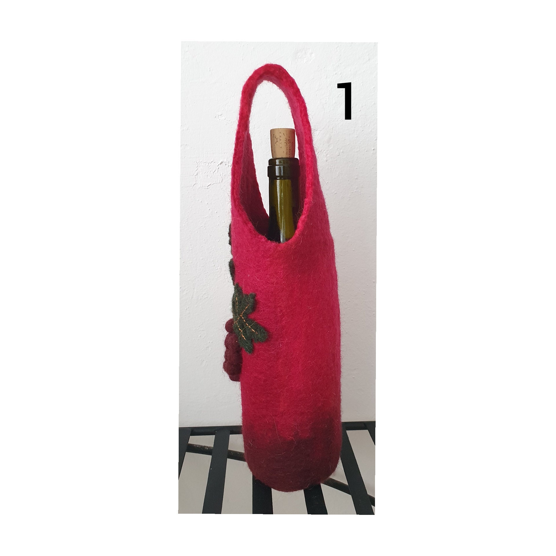 Felted Wine Coverwine Cover Thermosbottle Coverchristmas - Etsy