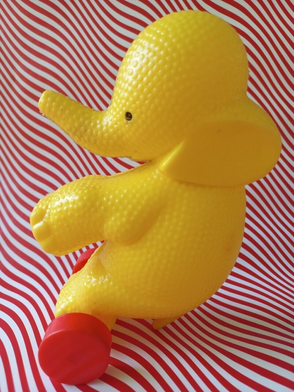 Wonderful Vintage Plastic Baby Elephant on Wheels From the - Etsy