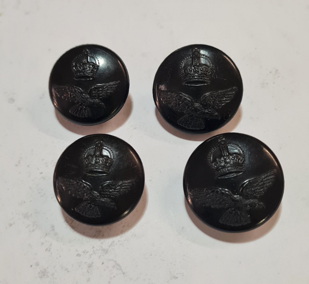 RAAF WW2 Vintage Uniform Buttons Original X 4 Royal Australian Air ...