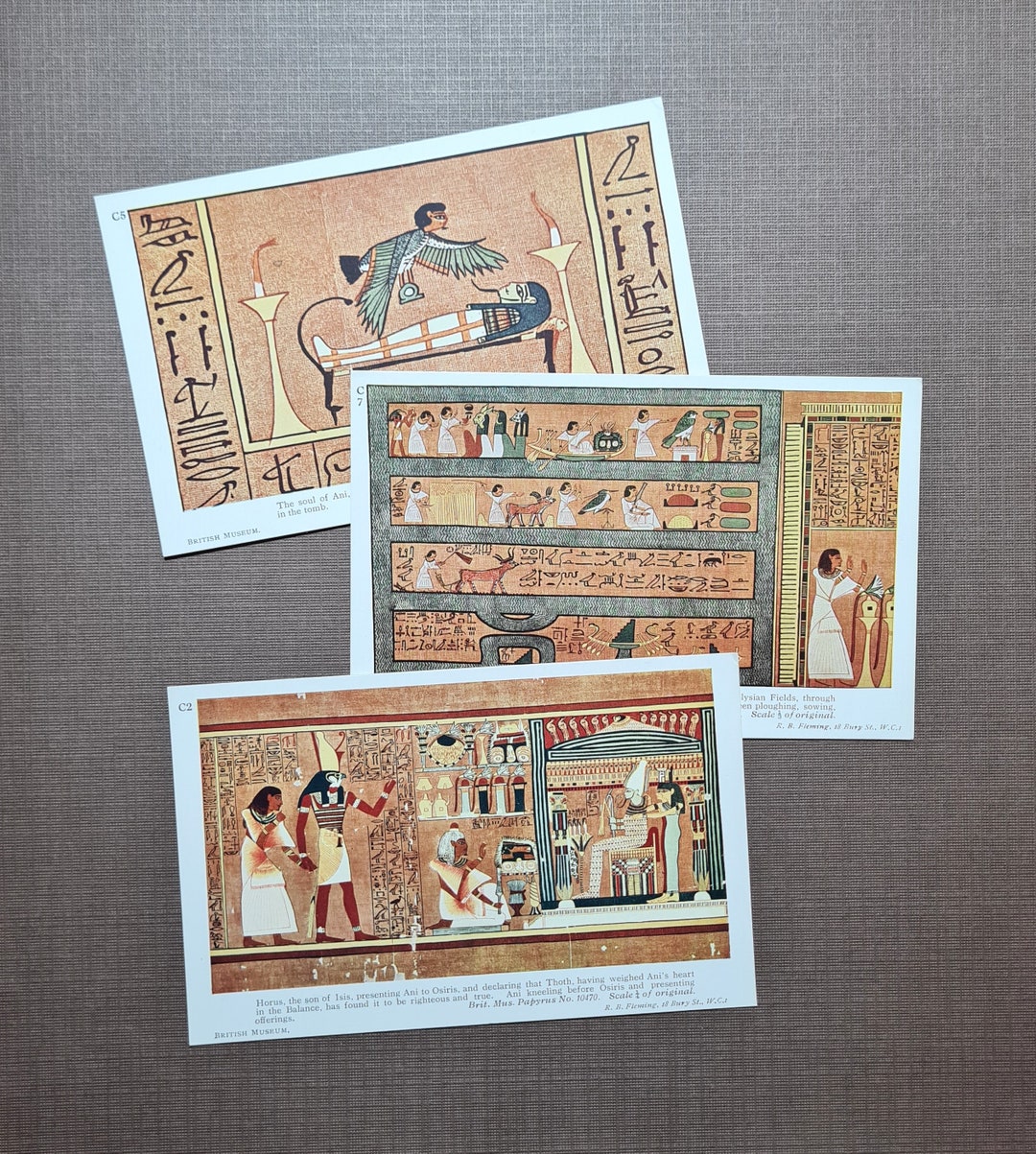 Ancient Egyptian Antique Postcard X 1 Choose, C5, C7, C2 Book of the ...