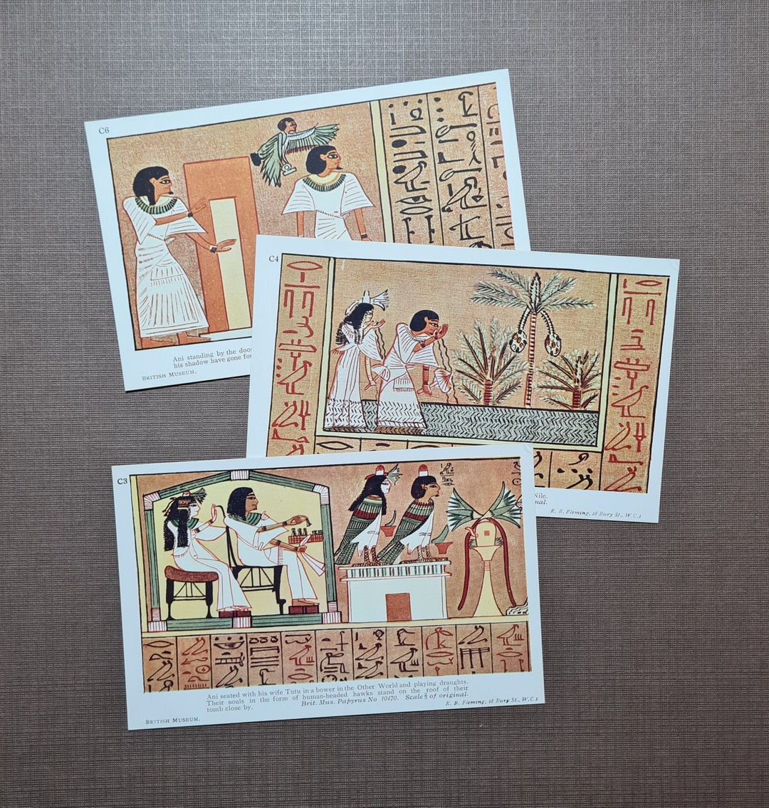 Ancient Egypt Antique Postcard X 1 Choose, C6, C4, C3 Book of the Dead ...