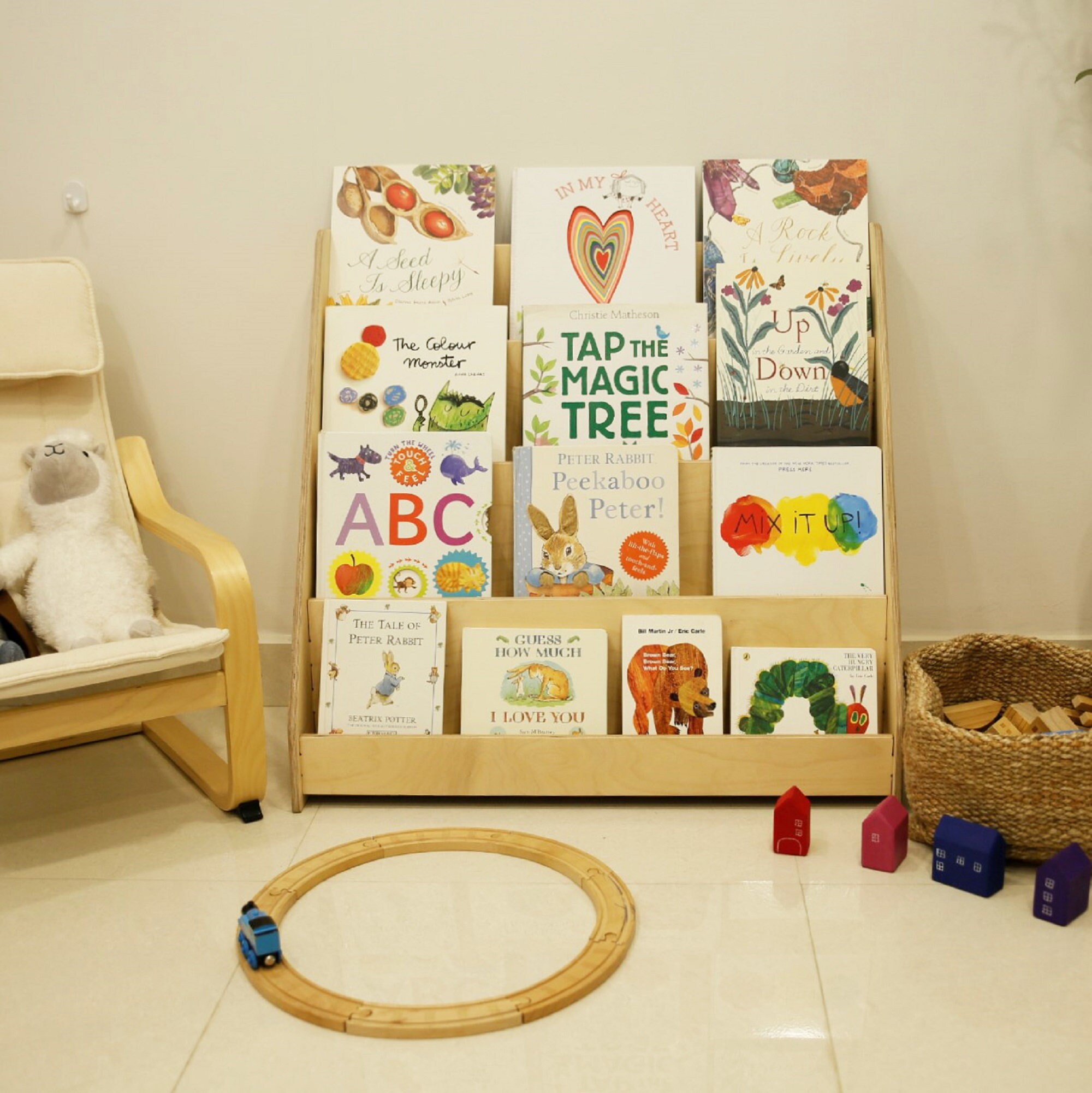 Toddler's Book Display Shelf Large Kids Montessori - Etsy