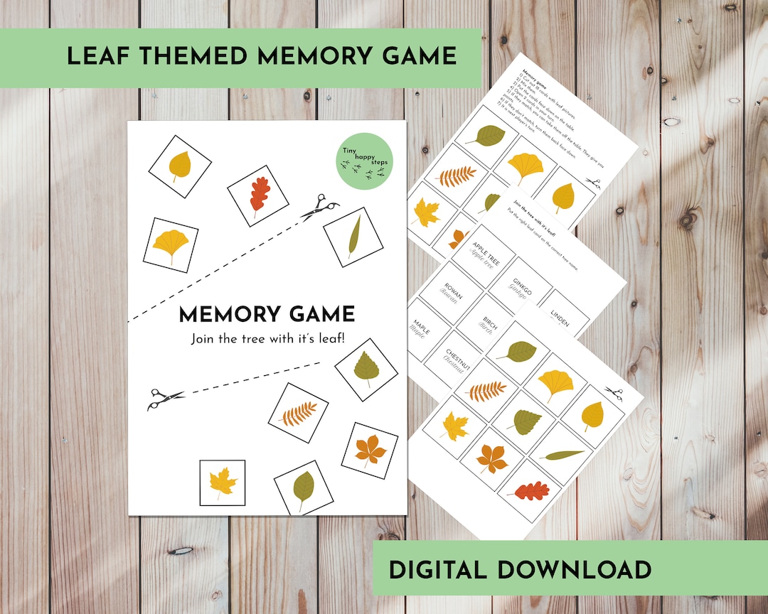 Memory Game PRINTABLE / Board Game - Etsy