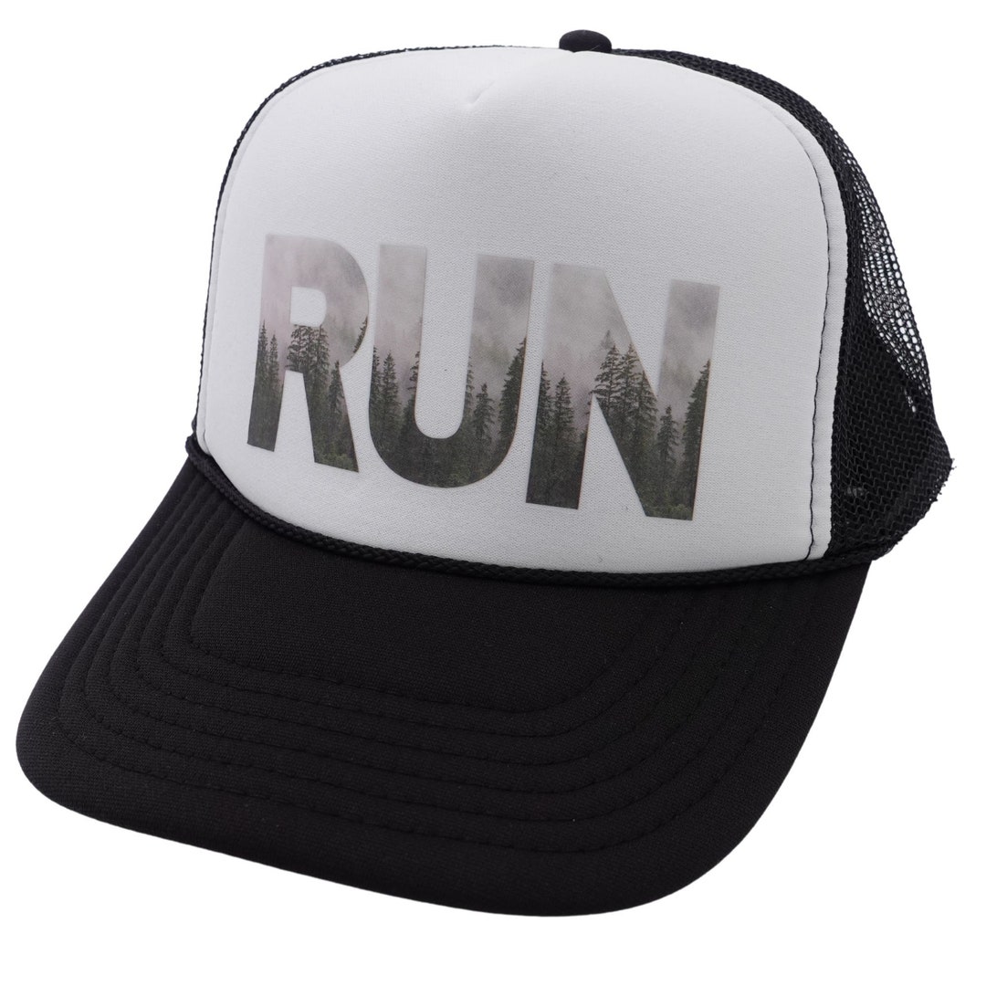 RUN 619 Trail Running Classic Foam Trucker Hat - Snapback - One Size ...