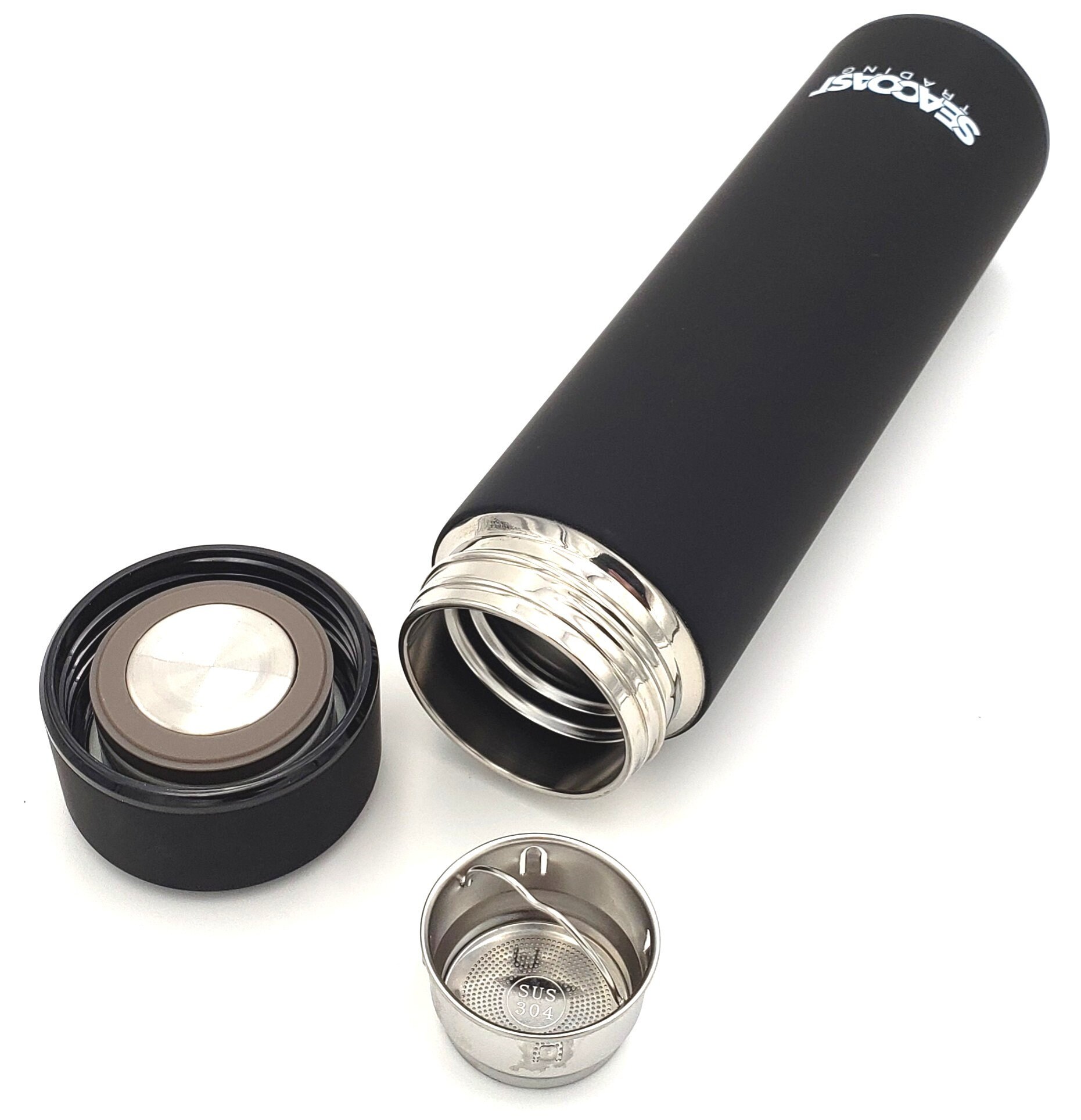 Double Wall Insulated Stainless Steel Coffee, Tea, Water Bottle W ...