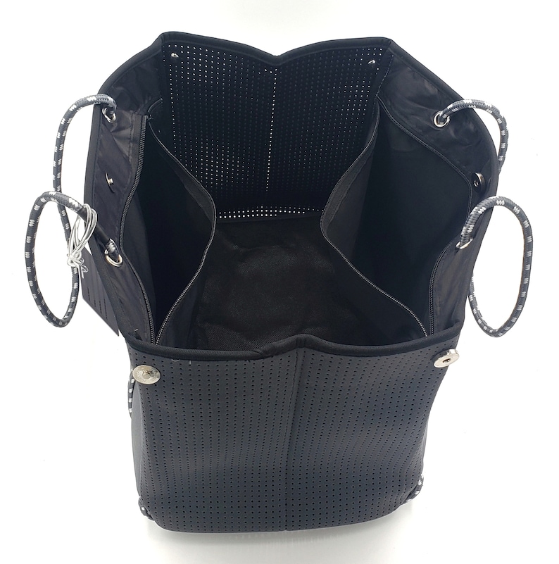 Seacoast Trading Neoprene Beach Bag Tote W/ 2 Zippered - Etsy