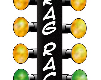 Drag racing decal | Etsy