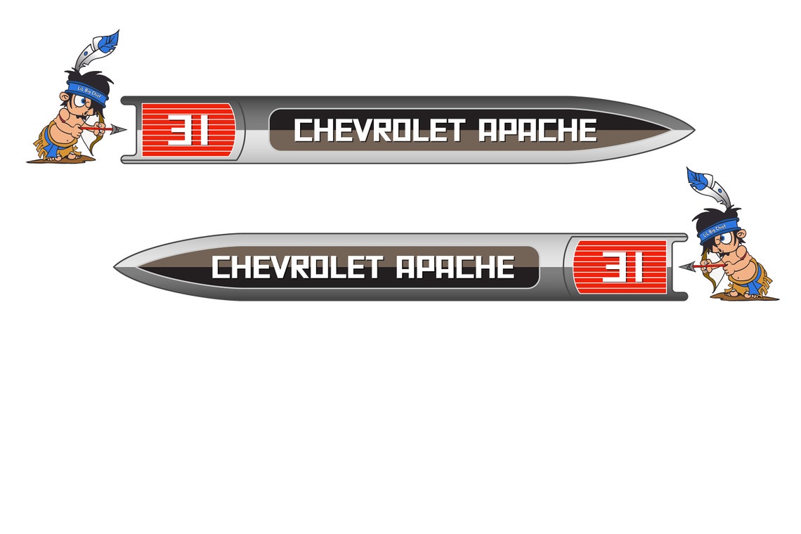 Chevy Apache Decals Pair 20 X 4 Each | Etsy
