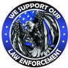 Thin Blue Line Law Enforcement American Flag Eagle Decal - Etsy