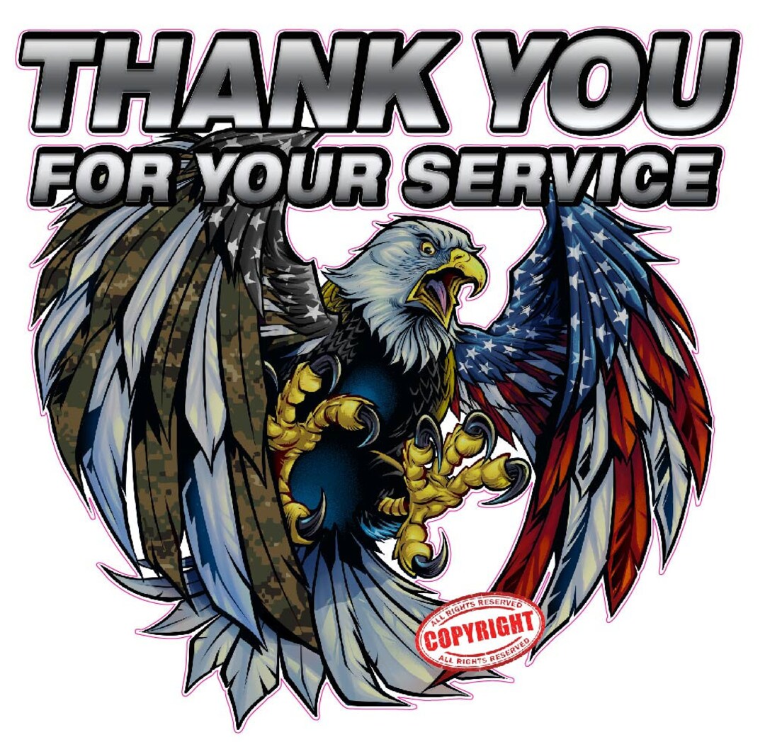 Screaming American Flag Bald Eagle Support Our Troops Decal - Etsy
