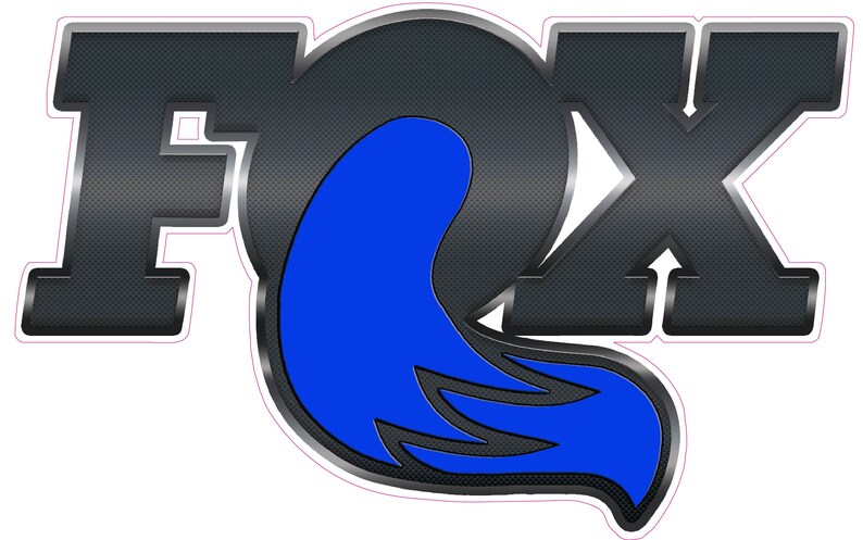 Fox Racing Shox Carbon Fiber Blue Decal - Etsy
