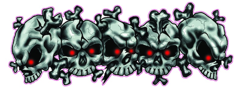 Skull Gang Decal - Etsy