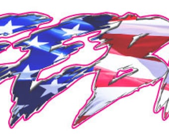 Soaring Bald Eagle American Flag Freedom Decal Sticker - Etsy