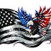 Thin Blue Line Law Enforcement American Flag Eagle Decal - Etsy