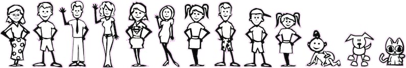 Build a Stick Family Complete With Pets - Etsy