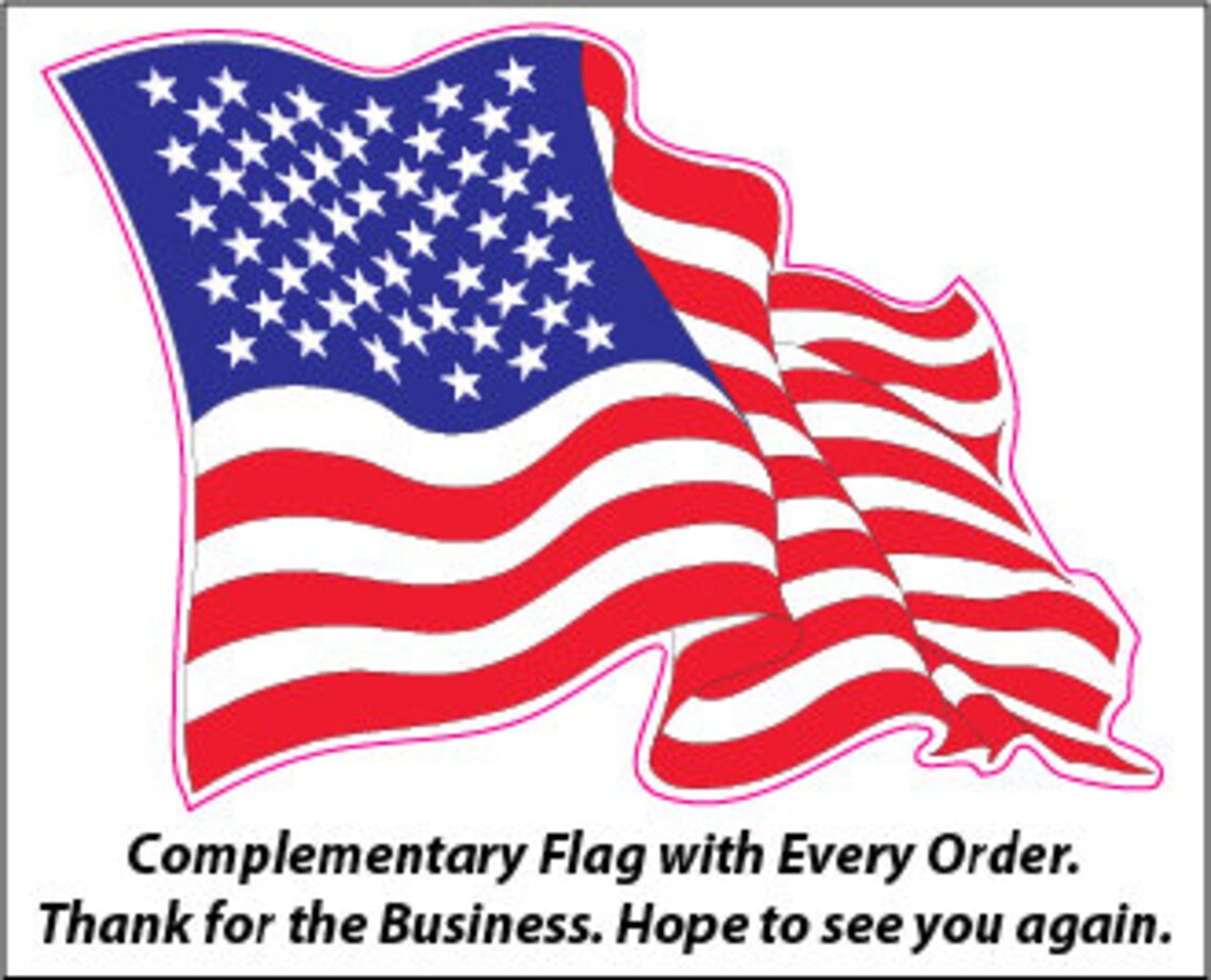 Eagle Clean American Flag Decal Sticker - Etsy
