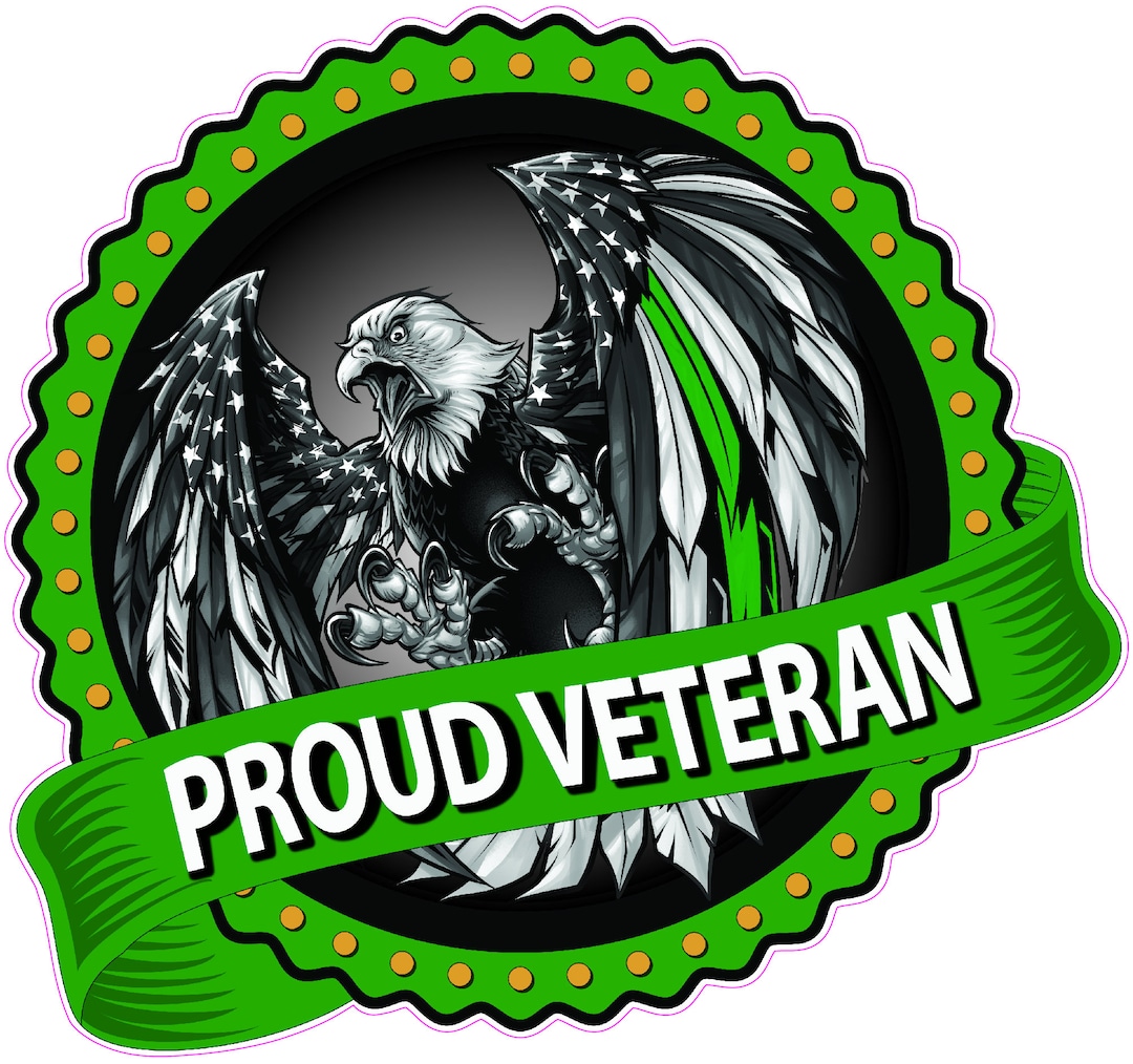 Proud Veteran Decal Sticker - Etsy