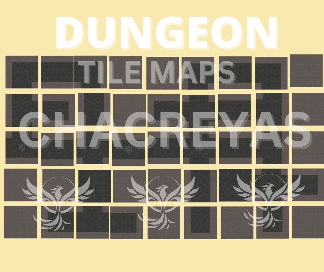 Seamless Dungeon Table Top RPG Battle Map Tiles - Have Grid and No Grid ...