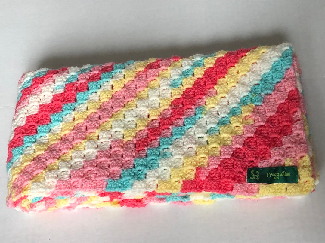 Multi-coloured Baby Blanket - Etsy