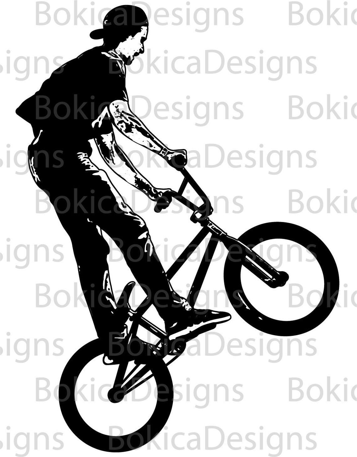 Set of 8 BMX Cyclists Sketch Vector Illustration, Eps, SVG,PDF - Etsy