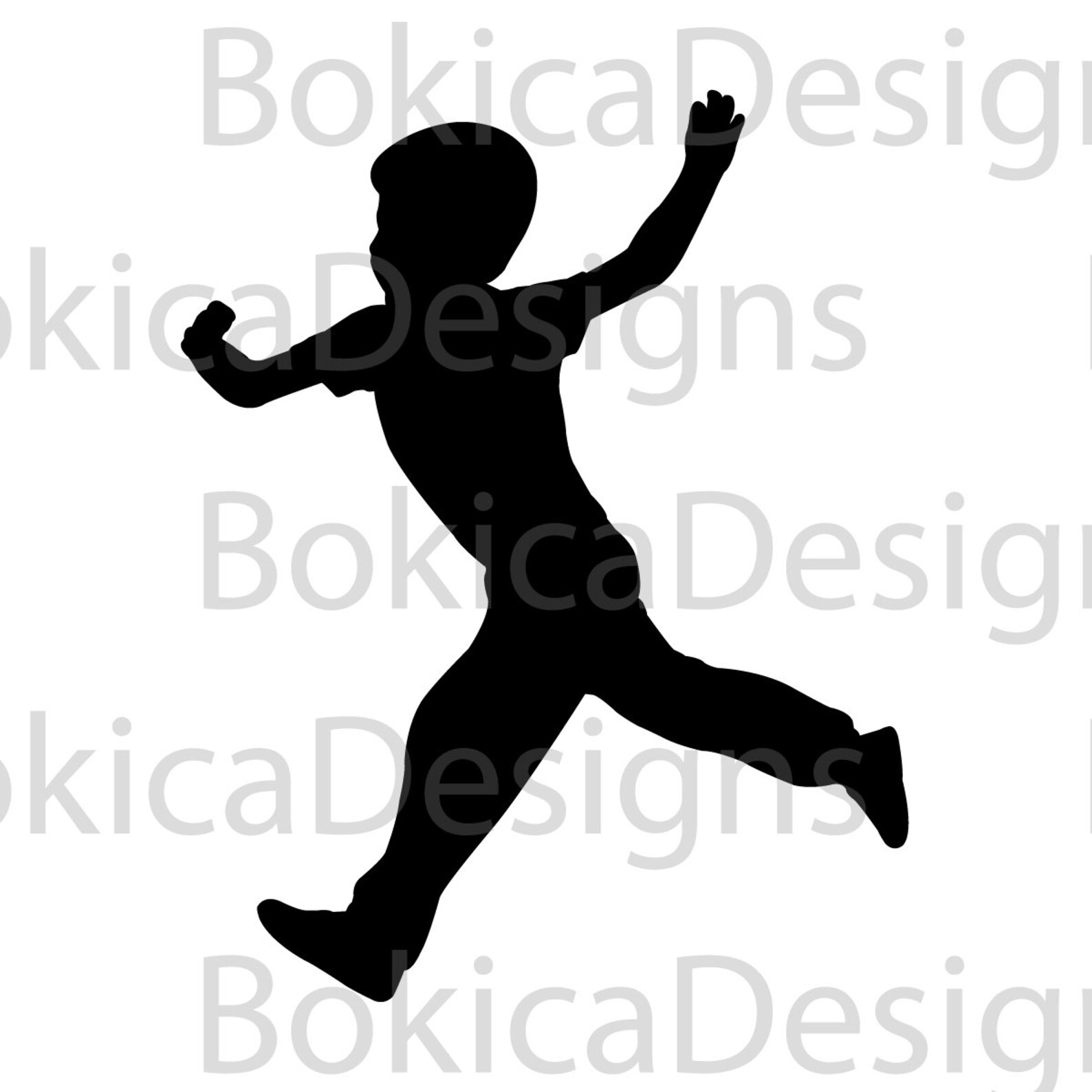 Kids jumping silhouette Kids jumping EPS Kids jumping SVG | Etsy