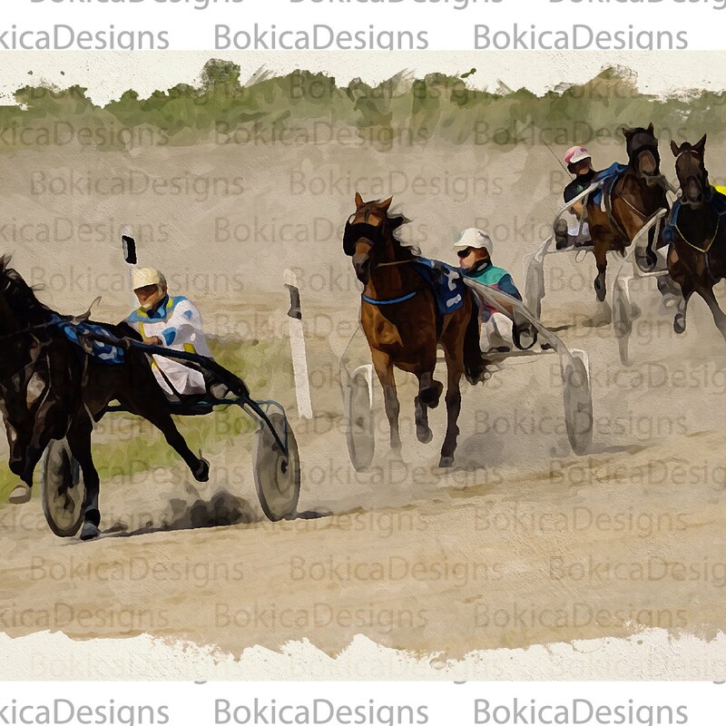 Horse Racing Fabric - Etsy UK