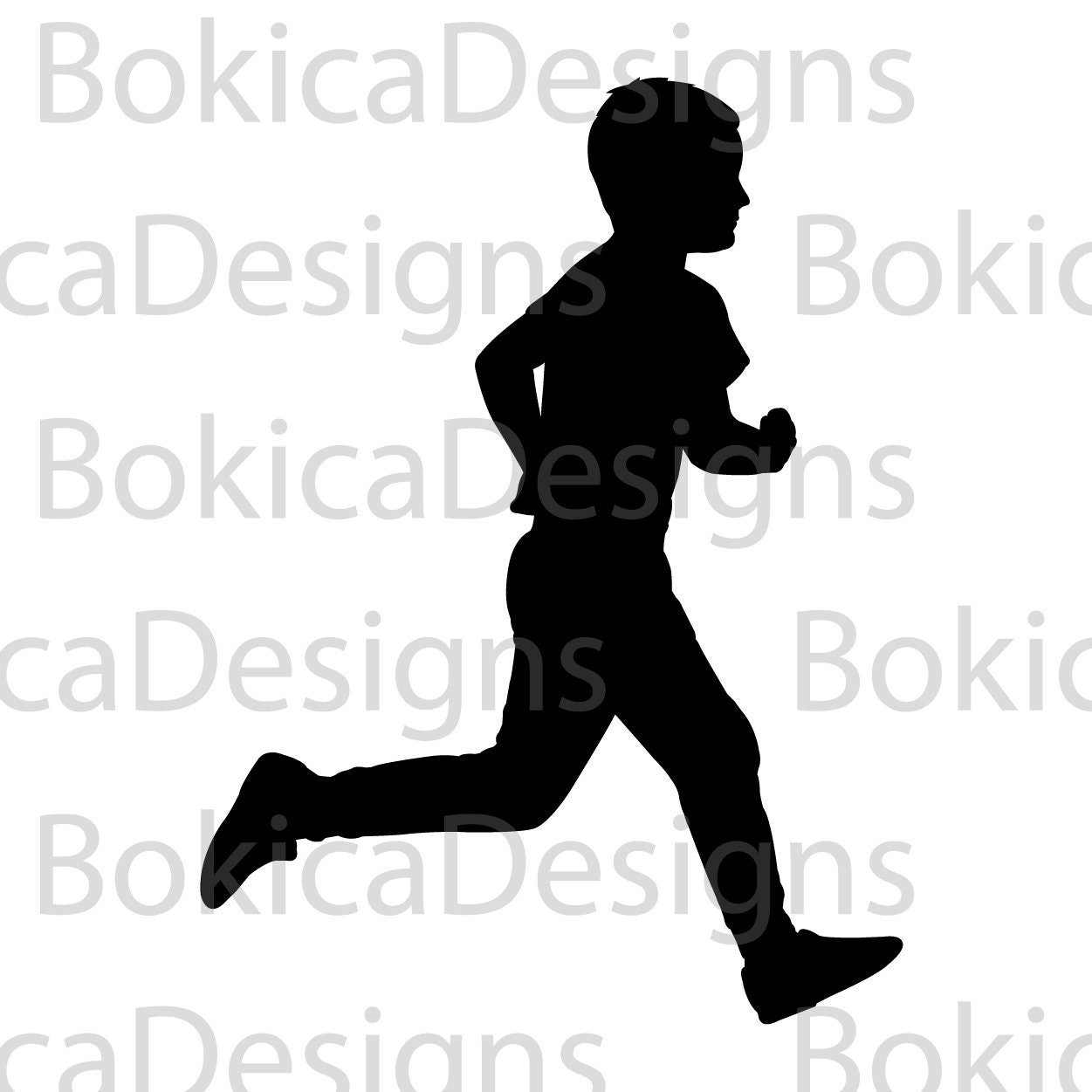 Kids Running Silhouette, Kids Running Clipart, Kids Running SVG, Kids ...