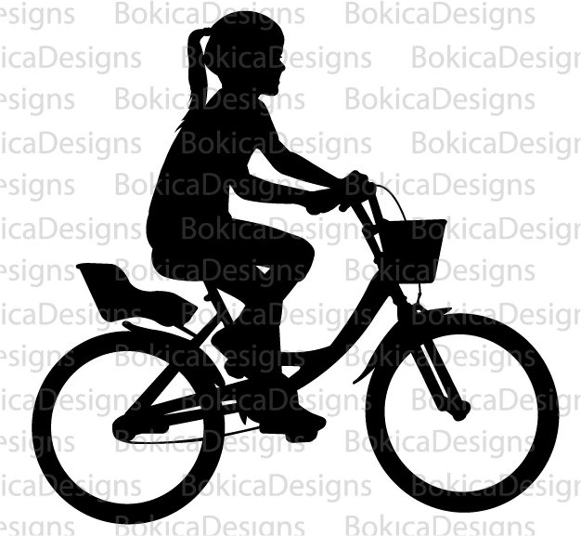 Family CYCLING Collection of Family Cycling Silhouettes ,family Cycling ...
