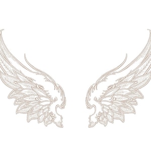 Wings Embroidery Design, 3 Sizes, Instant Download - Etsy