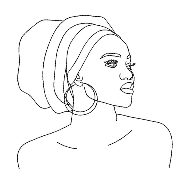 African Line Art - Etsy