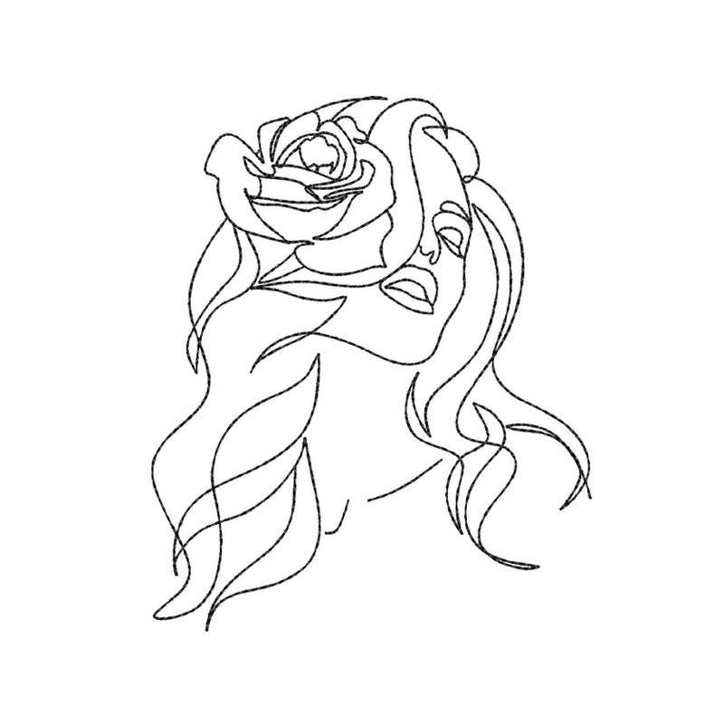 Line Art Embroidery - Etsy