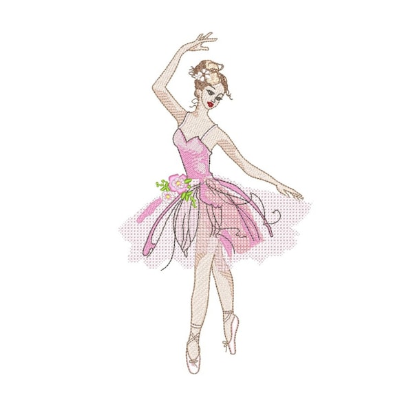Ballerina Embroidery - Etsy