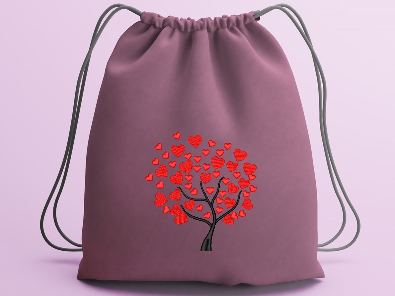 Love Tree Embroidery Design, Happy Valentine's Day Embroidery File, 3 ...