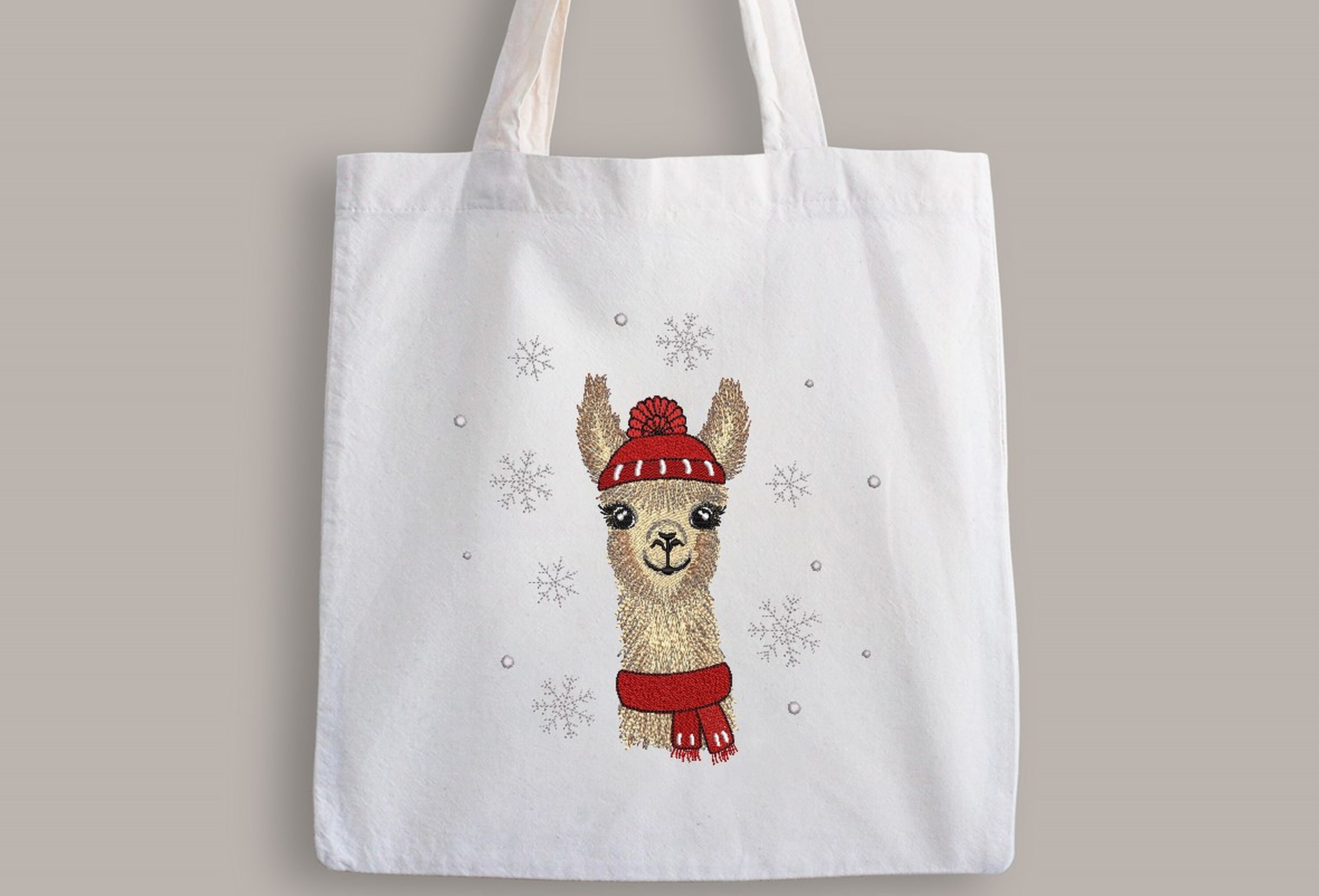Christmas Lama Embroidery Design 4 Sizes Instant Download - Etsy