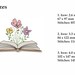 Book With Flowers Embroidery Design, Just One More Chapter Embroidery ...