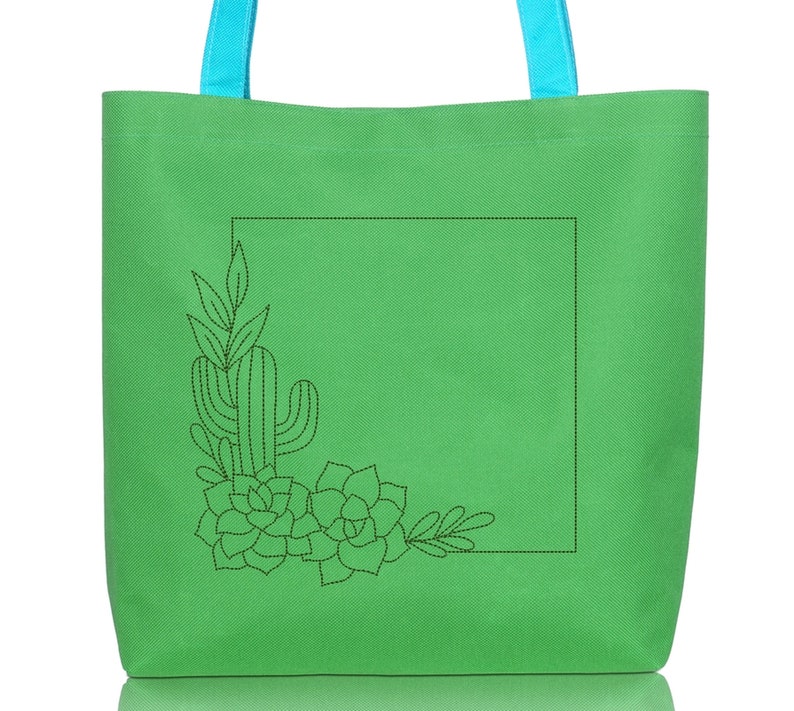 Cactus Frame Embroidery Design 5 Sizes Instant Download - Etsy