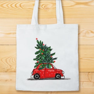 Christmas Tree Embroidery Design, Vintage Car Embroidery File, 4 Sizes ...