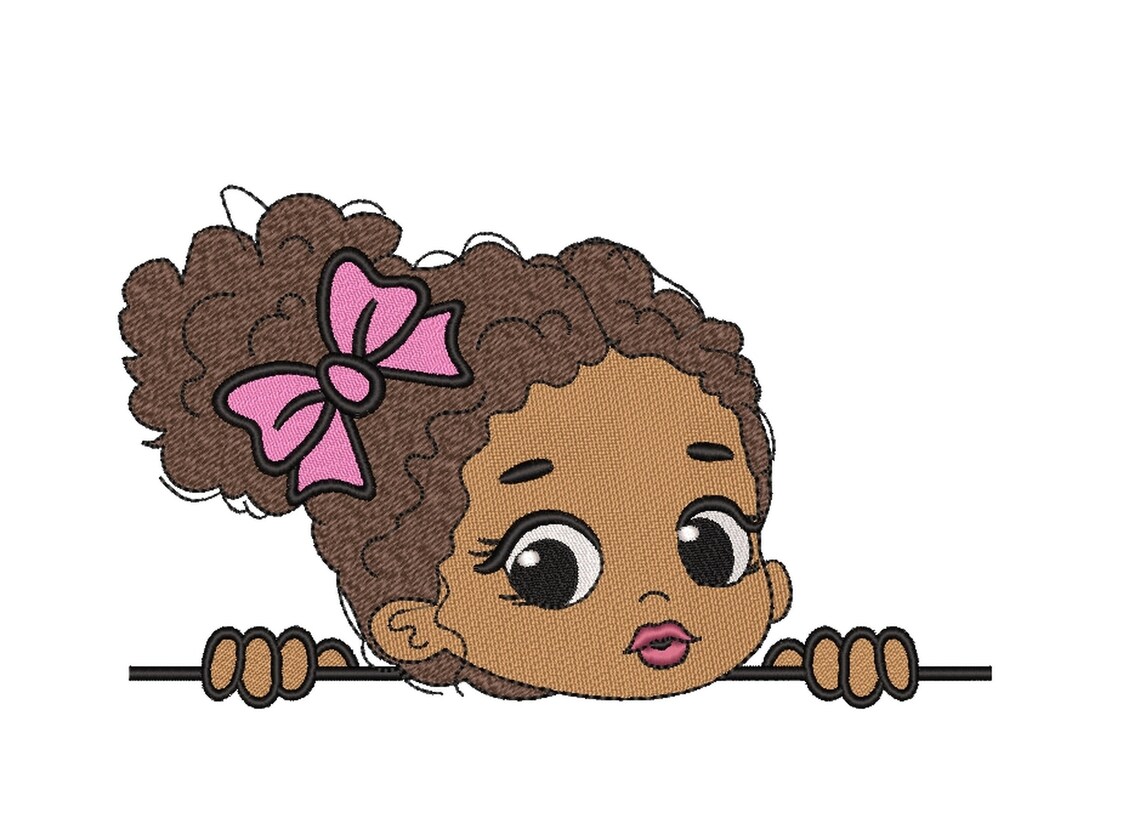 Girl Embroidery Design 5 Sizes Instant Download - Etsy