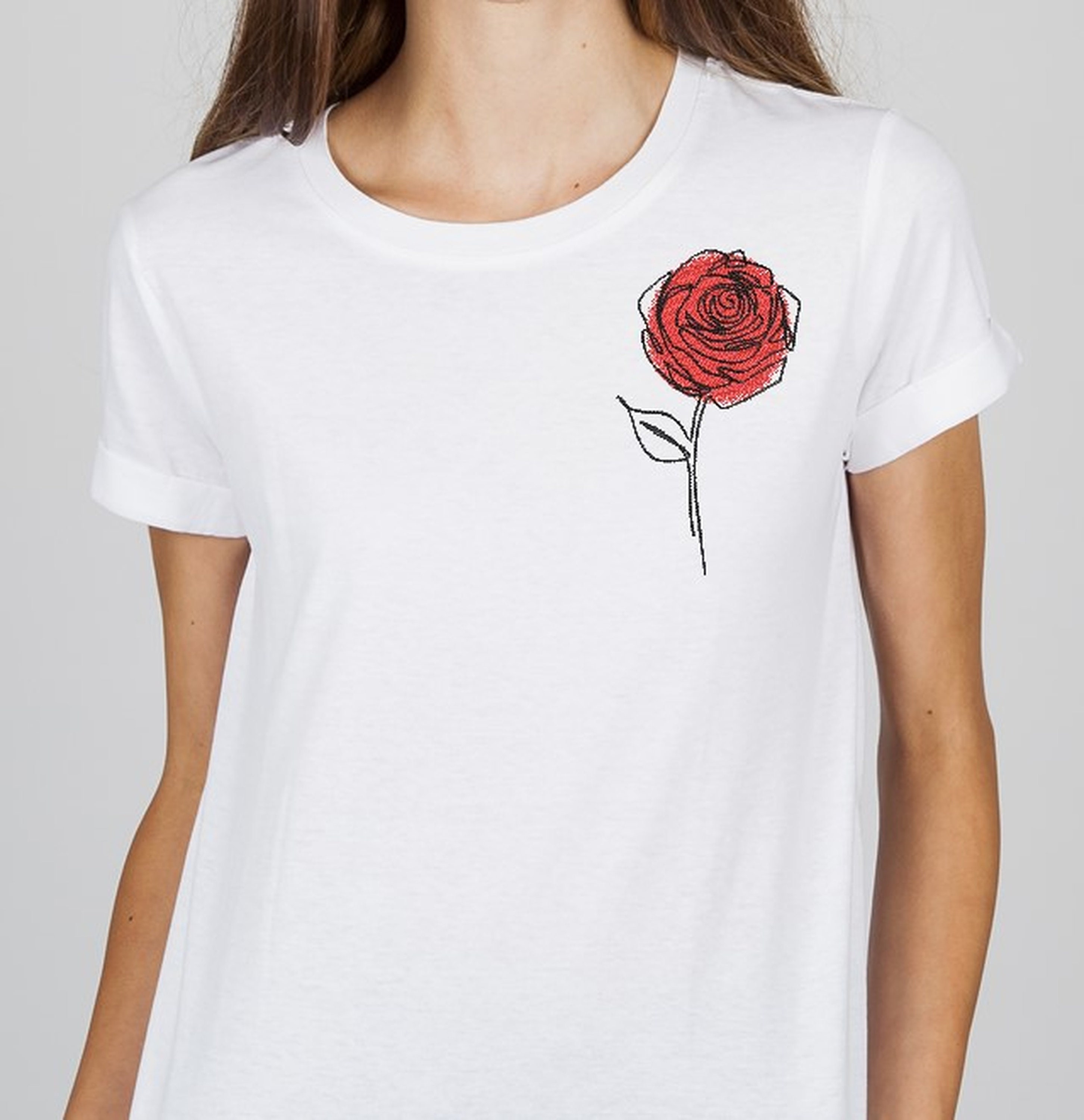 Rose Embroidery Design 3 Sizes Instant Download - Etsy