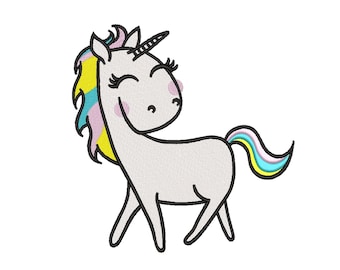 Unicorn Embroidery Design, 3 Sizes, Instant Download - Etsy