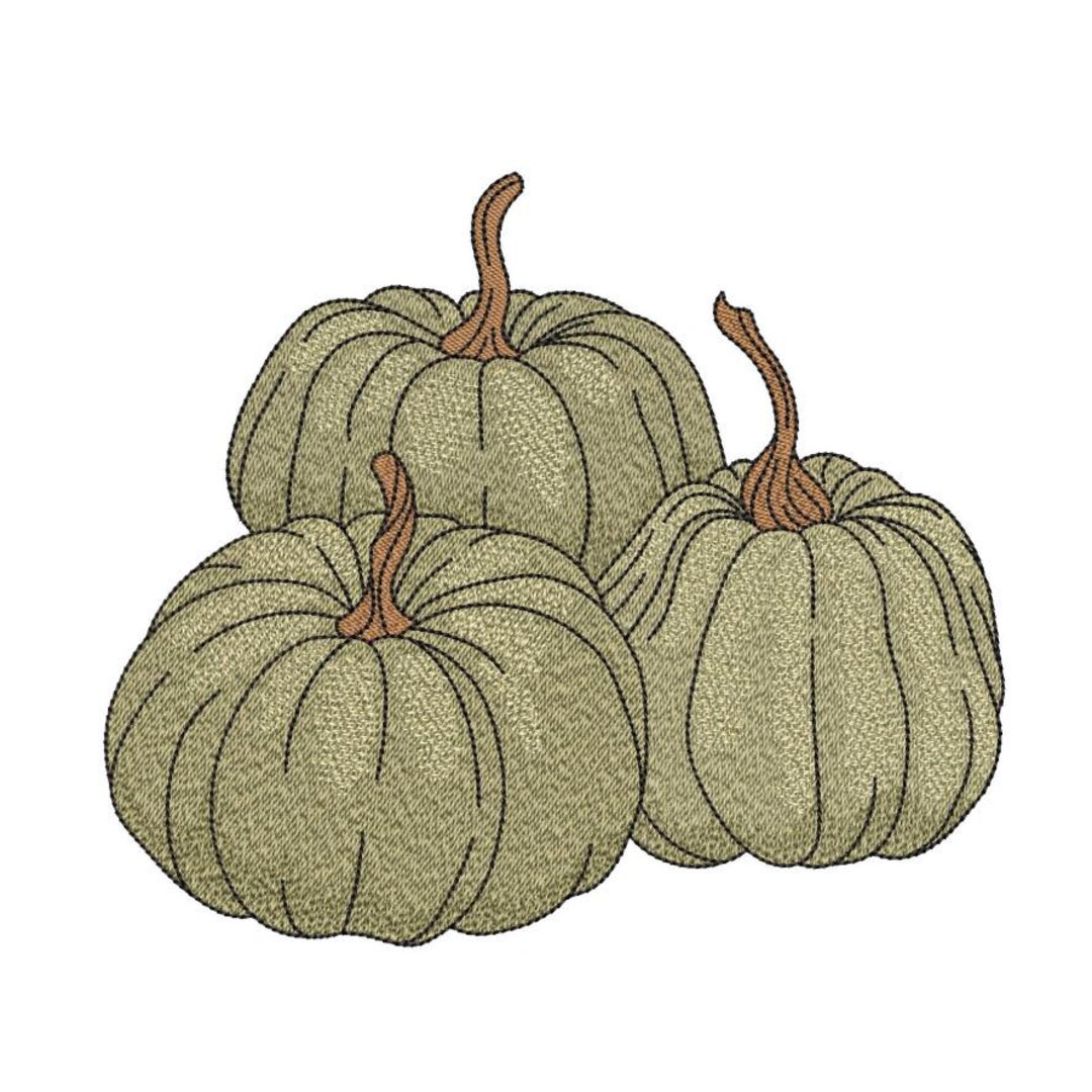 Pumpkins Embroidery Design, Autumn Embroidery File, Thanksgiving ...