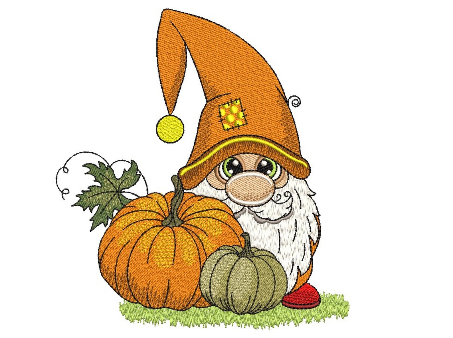 Fall Gnome Embroidery Design 5 Sizes Instant Download - Etsy