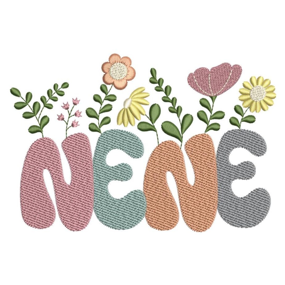 Nene Flower Embroidery Design, 3 Sizes, Instant Download - Etsy