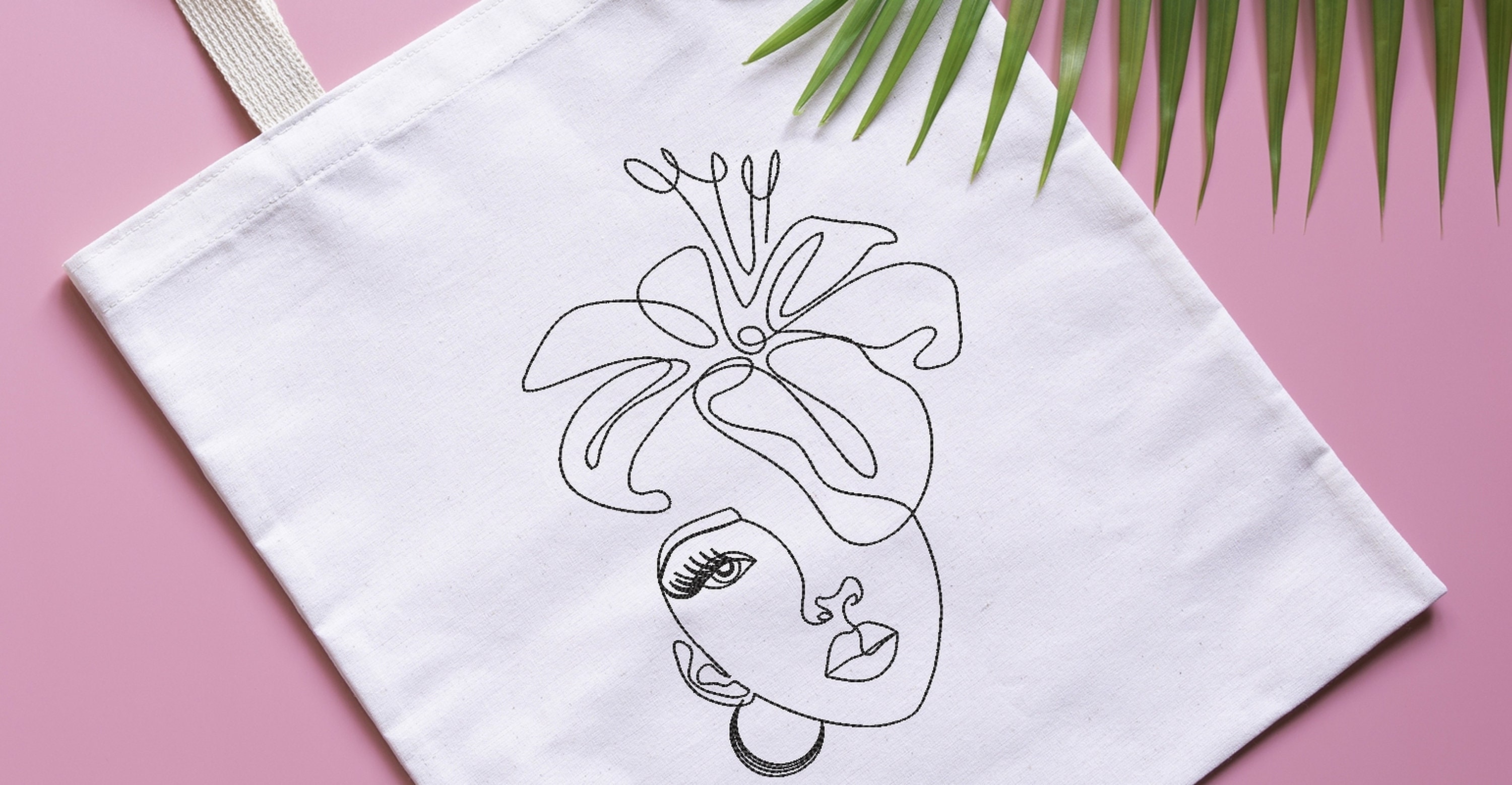 Beautiful Young Woman With Lily Machine Embroidery Design One - Etsy