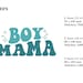 Boy Mama Embroidery Design, Mother Embroidery File, Blessed Mom Design ...